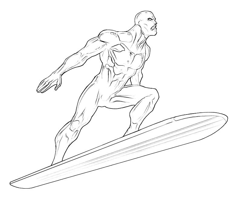 Marvel Silver Surfer Coloring Pages