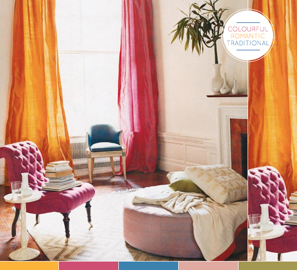 Bright.Bazaar: Colour Palette: Romantic Living Room