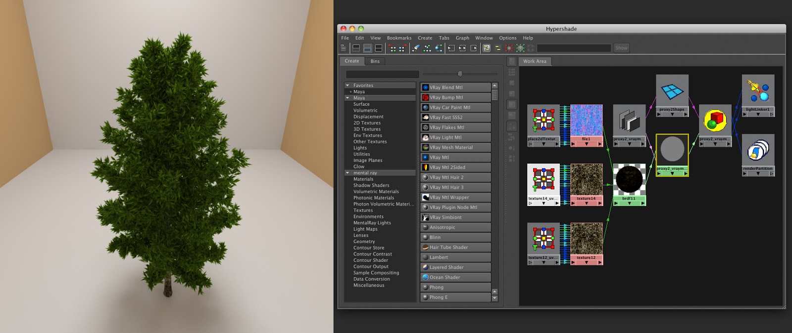 n:PhysX: V-Ray 4 Maya | Shaders Guide | VRay Bump Mtl, VRay Mtl 2 Sided ...
