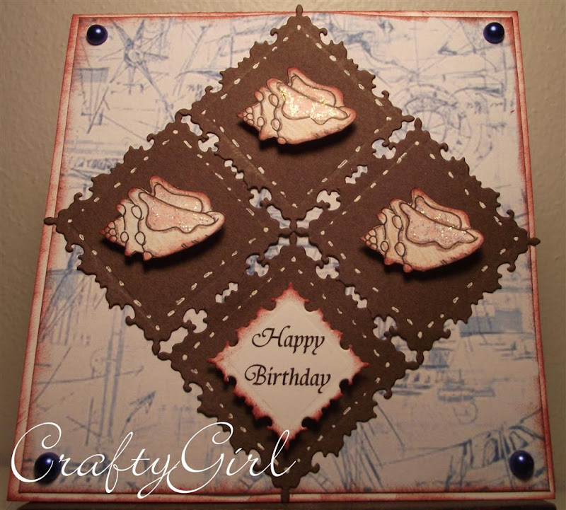 CraftyGirl Cards and Crafts: “Shell” Birthday Card