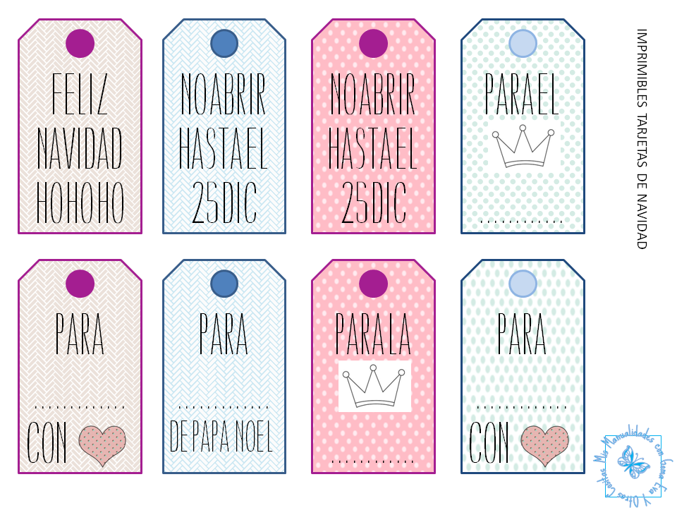 MIS MANUALIDADES CON GOMA EVA Y OTRAS COSITAS: ETIQUETAS DE REGALO ...