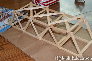 Highhill Homeschool: Bridge Unit Study - Lesson 3: Trusses