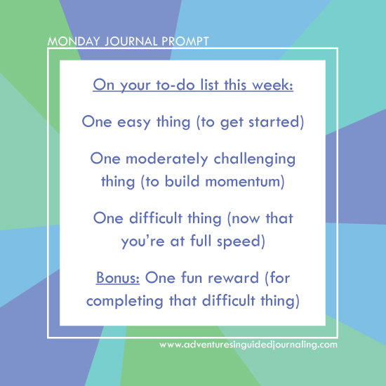 Adventures in Guided Journaling: Monday Journal Prompt (and a little ...