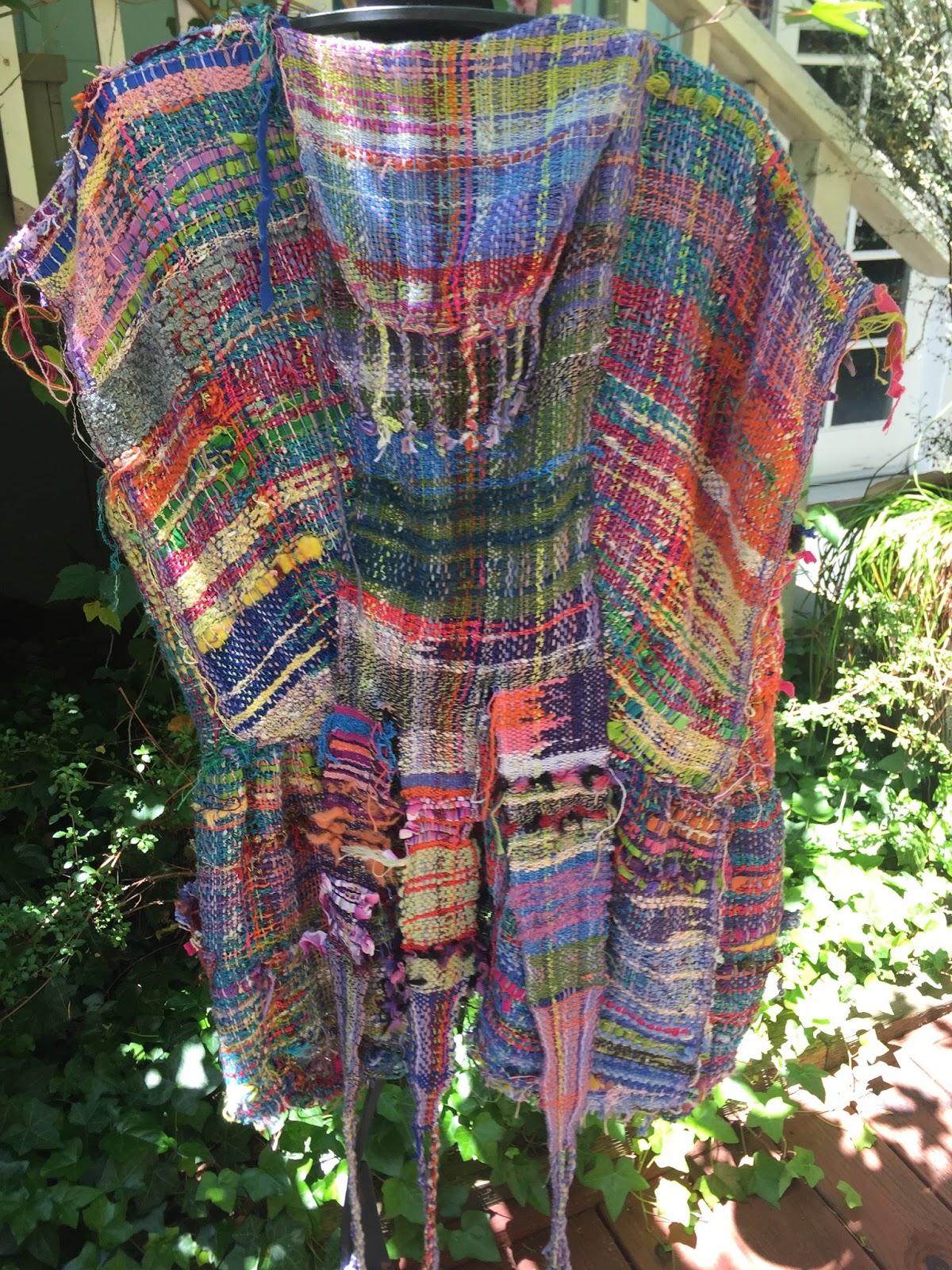 CENTERING WITH FIBER: Sewing some new Saori clothing designs