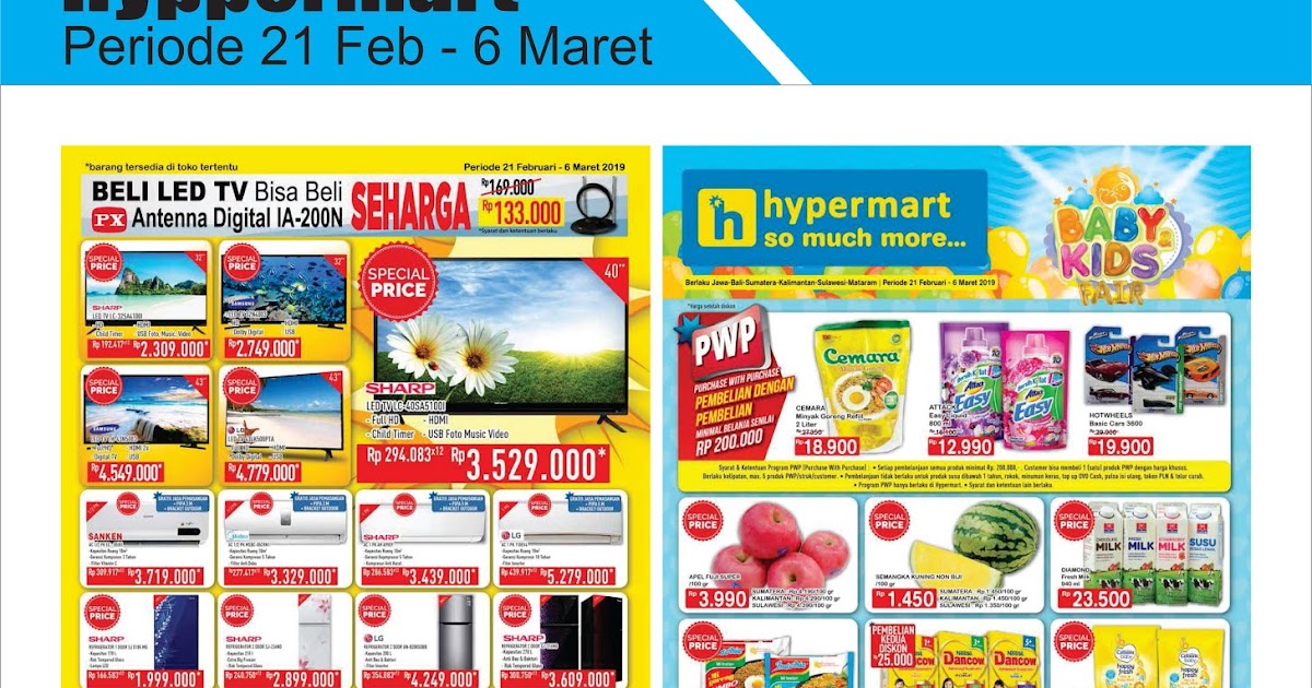 Katalog Promo Hypermart Periode 21 Februari - 9 Maret 2019 - Agen87