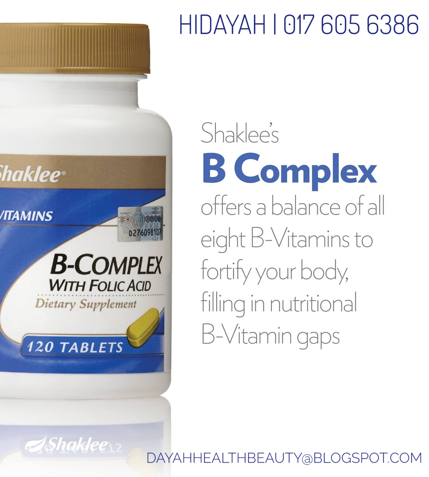 KELEBIHAN VITAMIN B COMPLEX SHAKLEE