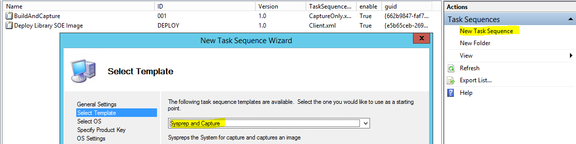 SYSPREP and Capture a workstation using WDT