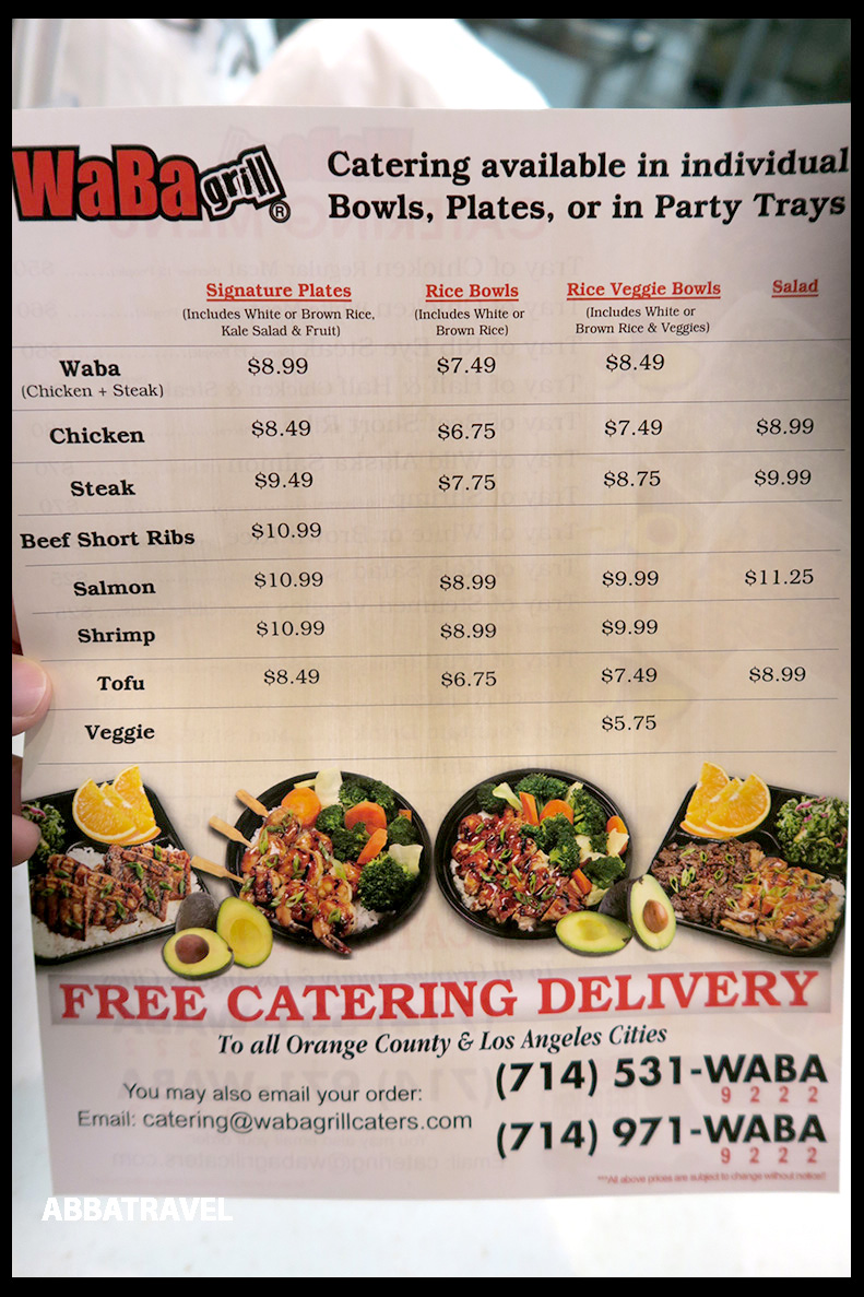 ABBATravel: LA - To Eat (01March2018 Waba Grill)