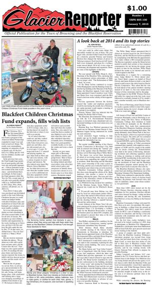 prairiemary: THE GLACIER REPORTER REPORTED, JAN 7, 2015