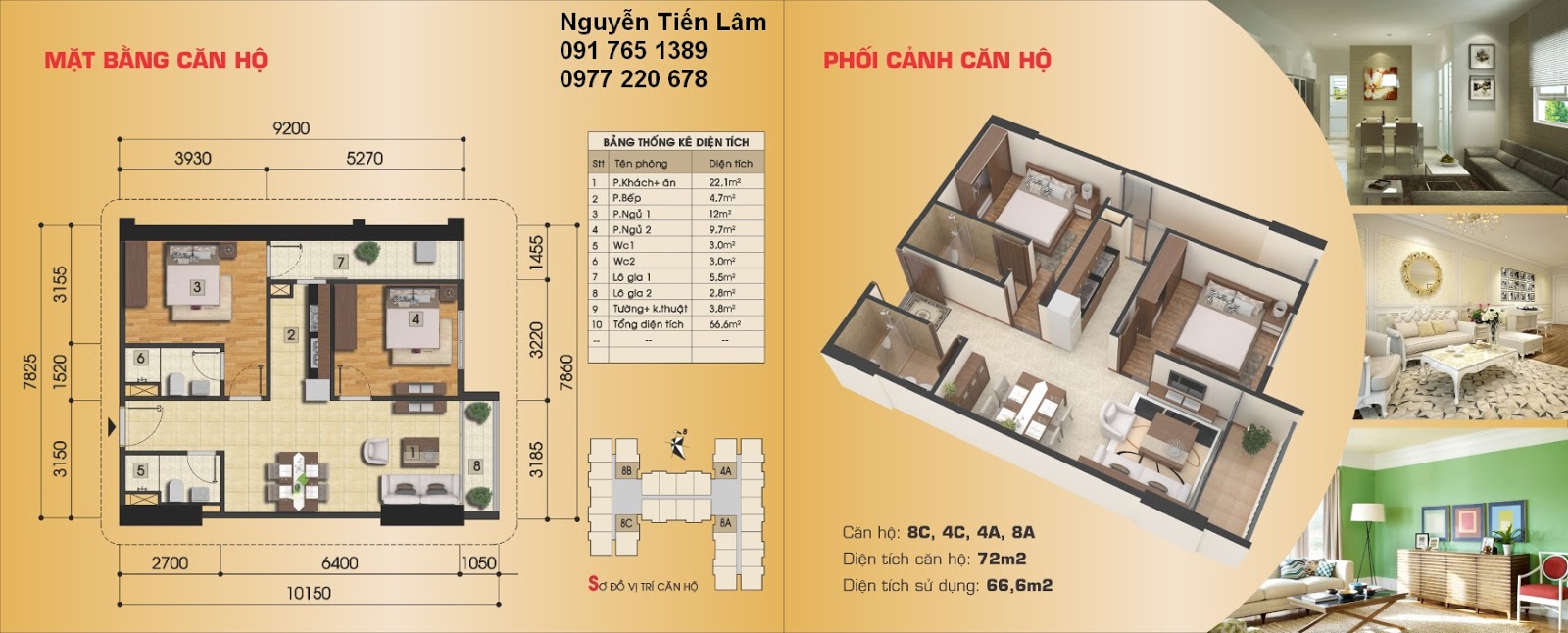 CHUNG CƯ GEMEK PREMIUM: CĂN HỘ 2 PHÒNG NGỦ GEMEK PREMIUM