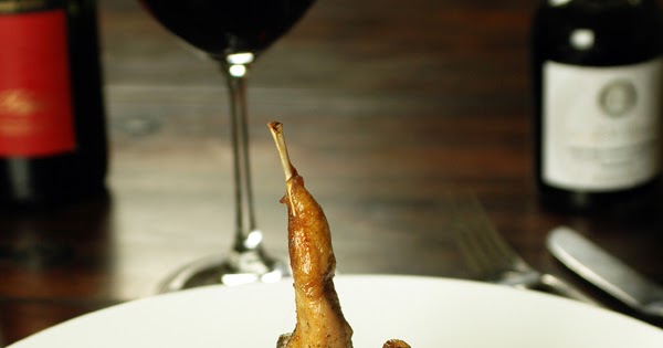 37 Cooks: Pan-Seared Quail & Red Wine Risotto with Arugula, Anjou Pear ...