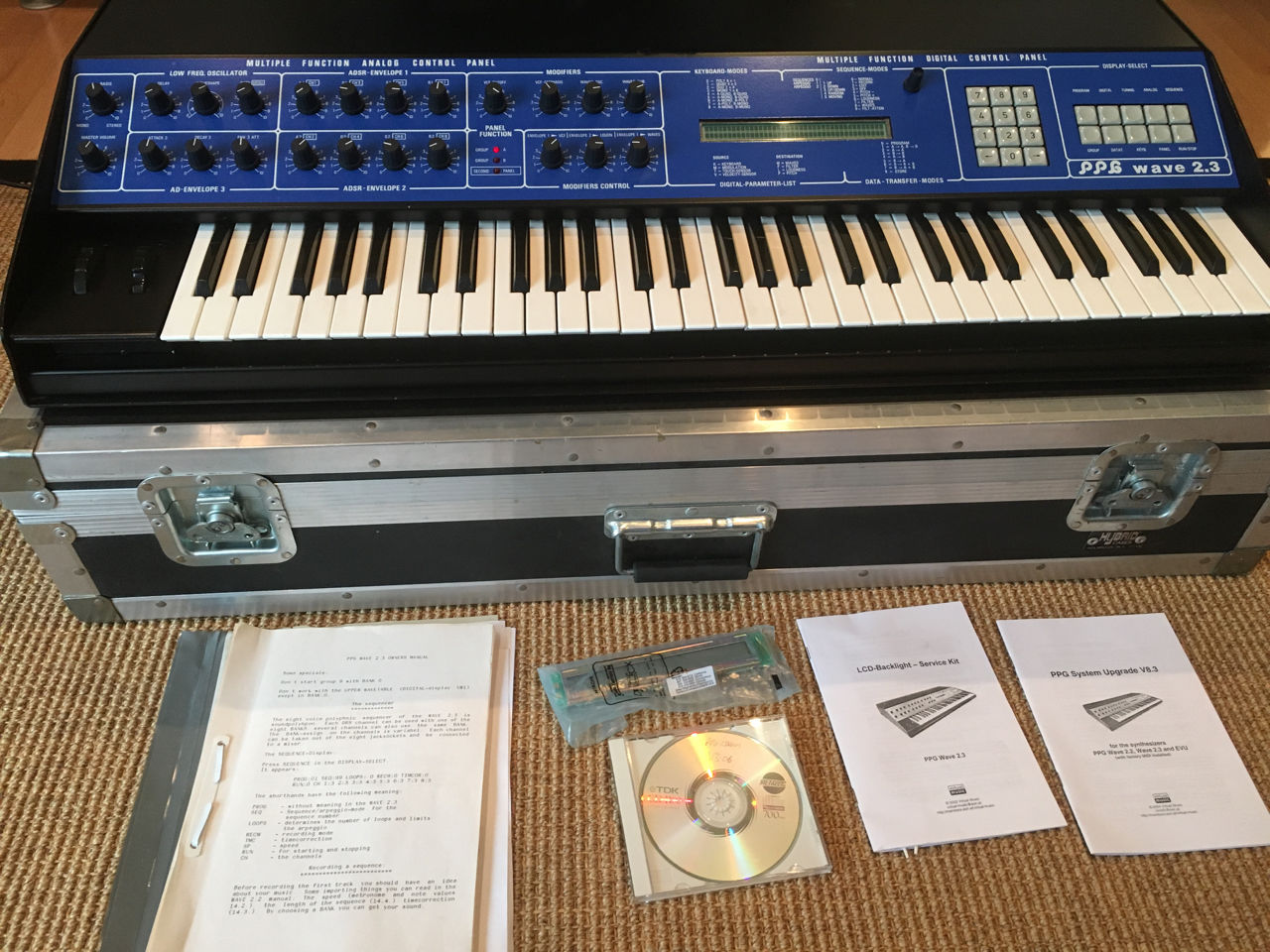 MATRIXSYNTH: PPG Wave 2.3 Synthesizer with flight case