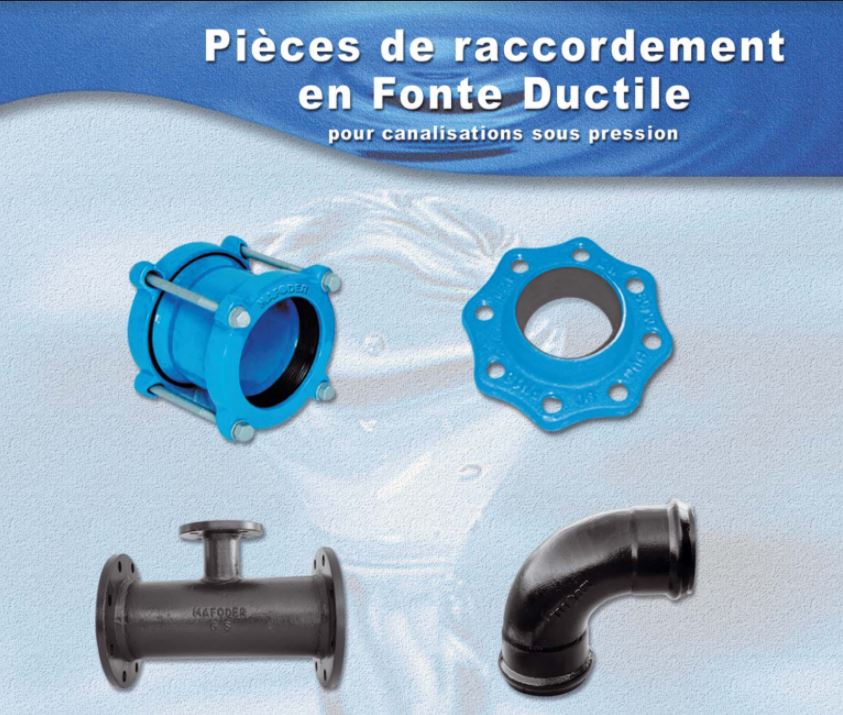 Les pièces de raccordement en fonte ductile eau potable