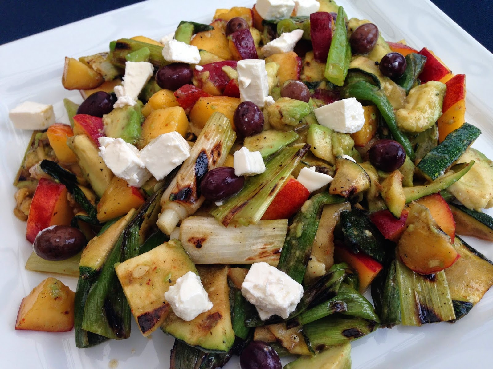 Hanne K's verden: Salat med grillede grøntsager