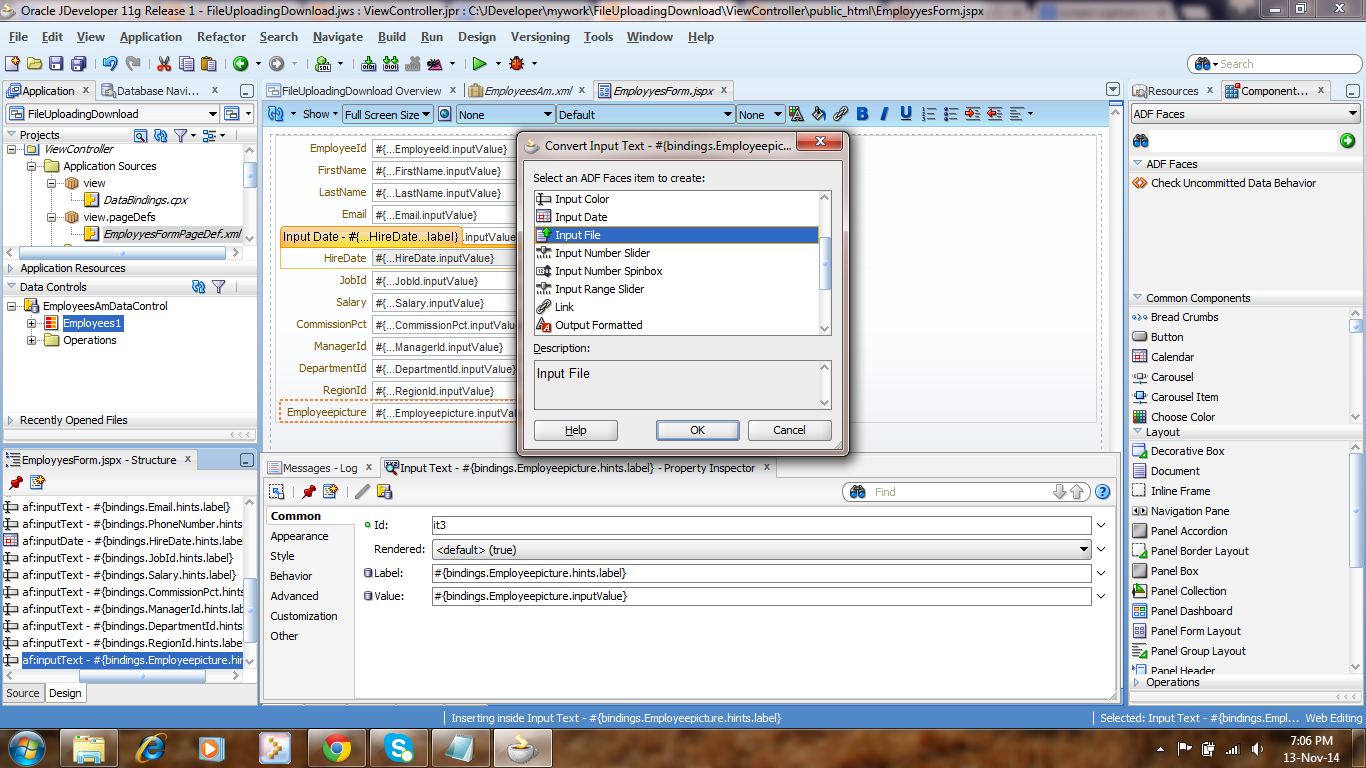 My Experience on Oracle ADF: File Uploading and Downloading in ADF
