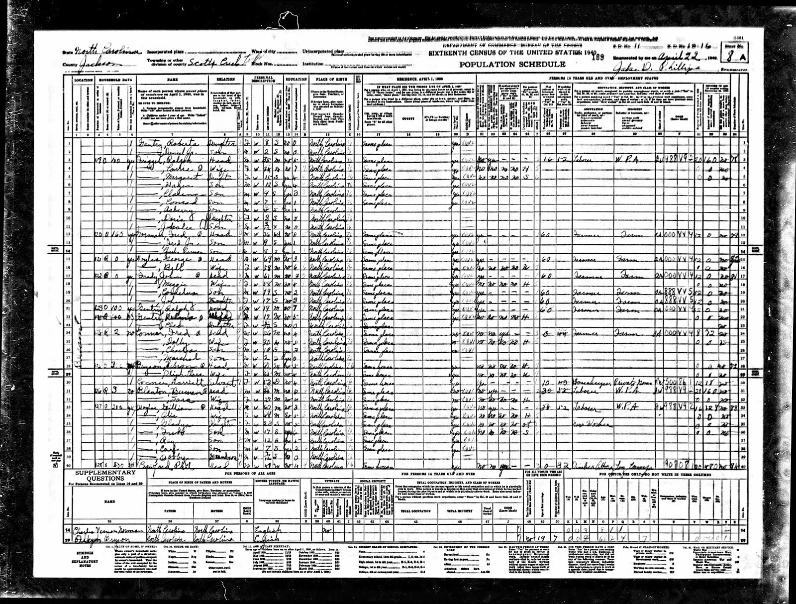 Jacob Leonard Hoyle Family History: James Gilbert Hoyle 1880-1965
