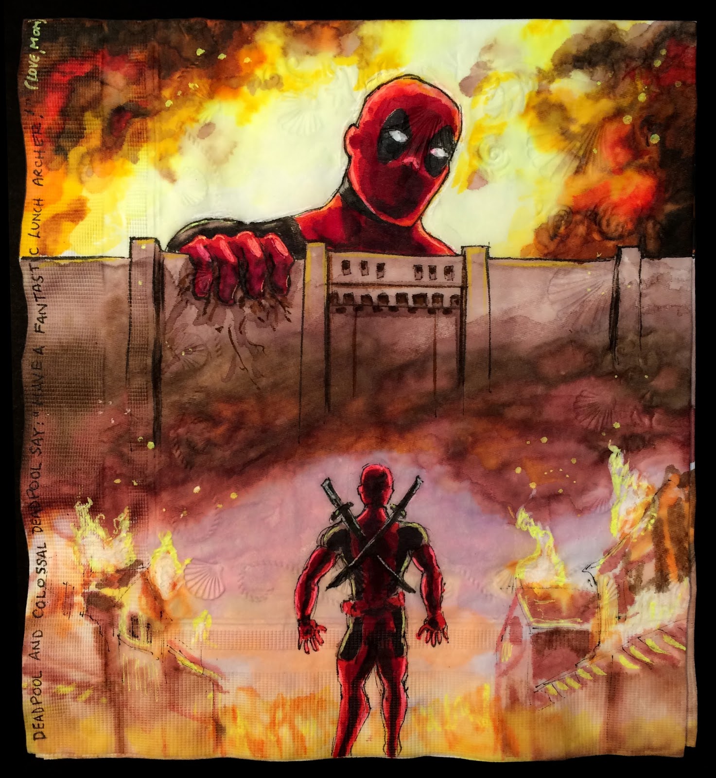 Daily Napkins: Colossal Titan Deadpool