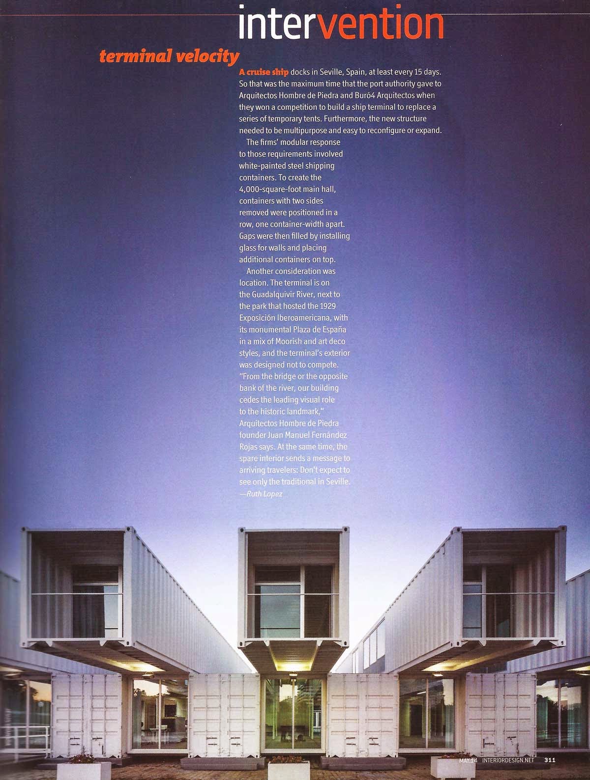 Arquitectos Hombre de Piedra: THE CRUISE SHIP TERMINAL IN INTERIOR ...