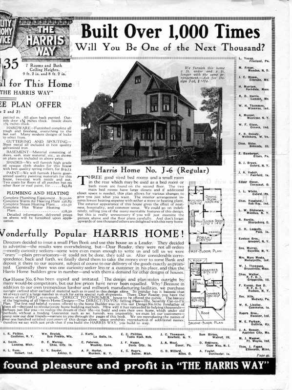 The "Leader"--Harris Home No. J-6