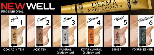 New Well Professional Derma Make-up Cover / Porcelain Make-up ...