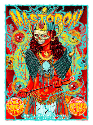 INSIDE THE ROCK POSTER FRAME BLOG: Kyler Sharp Mastodon Houston Poster