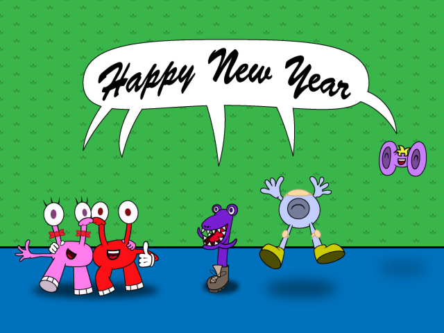 Funky Aliens Cartoon