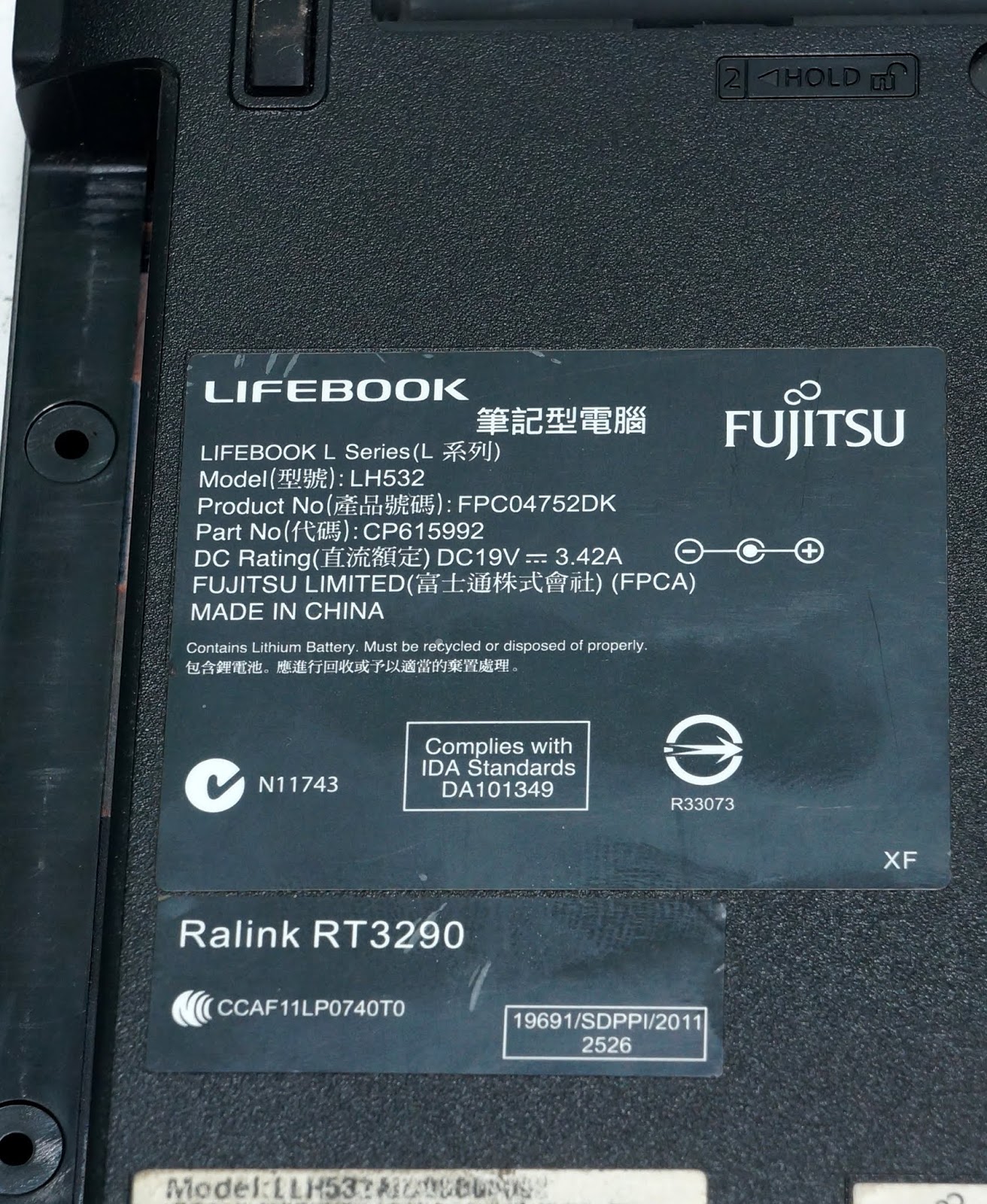 Jual Casing Fujitsu LH532 | Jual Part Laptop dan Sparepart Kamera di Malang