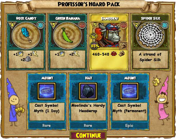 Wizard101 Professor's Hoard Pack Review - Swordroll's Blog | Wizard101 ...