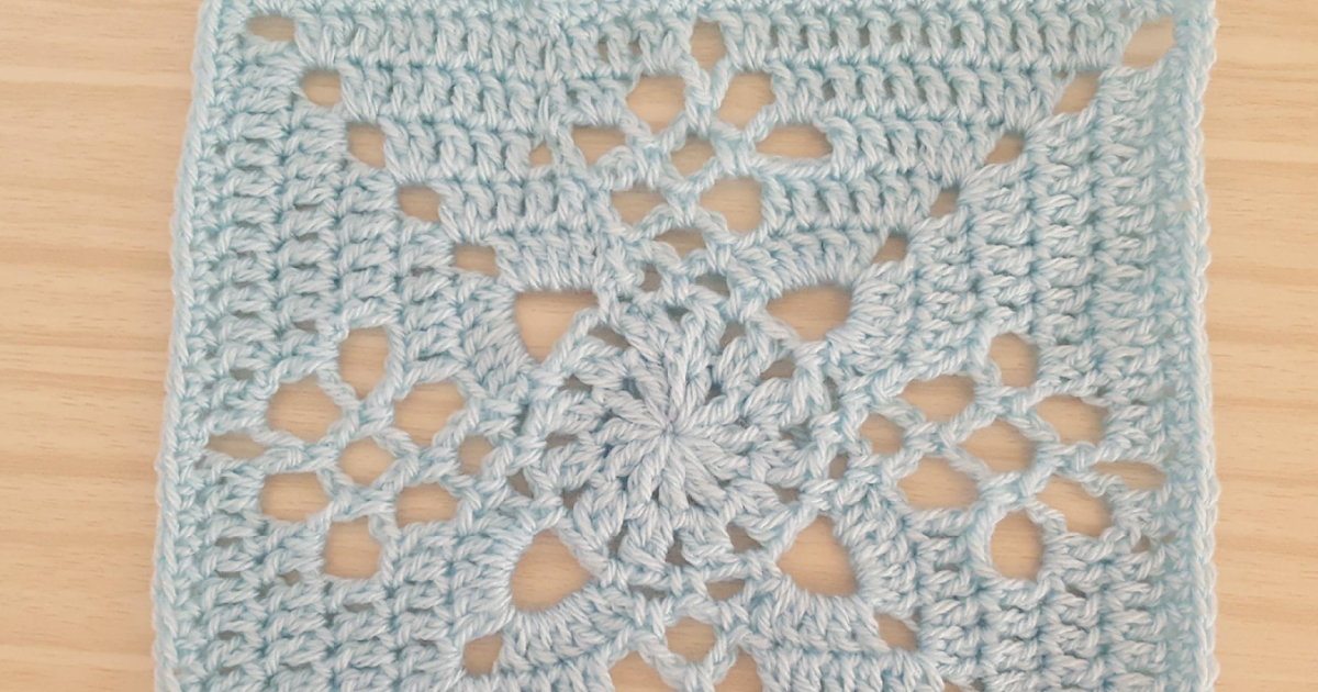 In The Loop Victorian Lattice Square Free Crochet Pattern