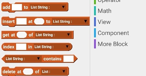 Use of List String blocks in Sketchware android projects ~ Tutorial Sketchware Indonesia