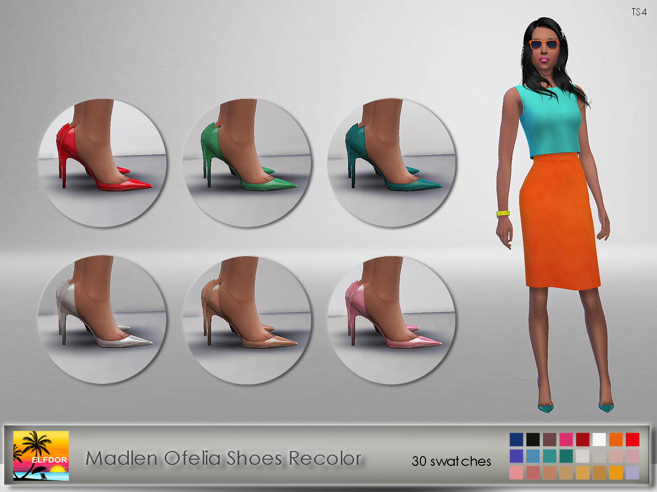 Madlen Ofelia Shoes Recolor - ELFDOR