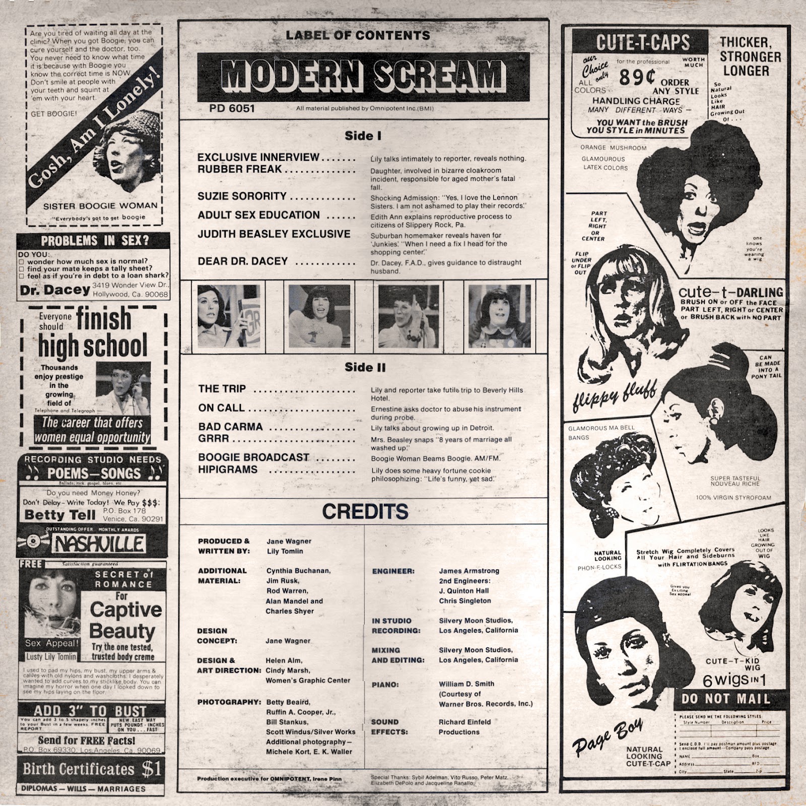 Vintage Stand-up Comedy: Lily Tomlin - Modern Scream 1975