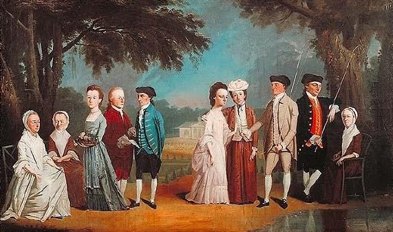 art gallery paintings : Paintings of 18th-Century American Families