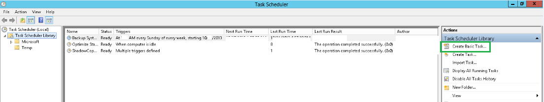 Windows Server 2012 Backup System State