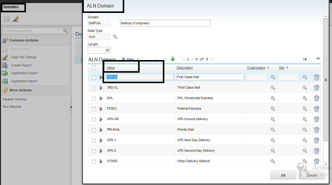 Add A Combo Box Control In Pr Using Aln Domain Or Object In Database Configuration Ibm Maximo