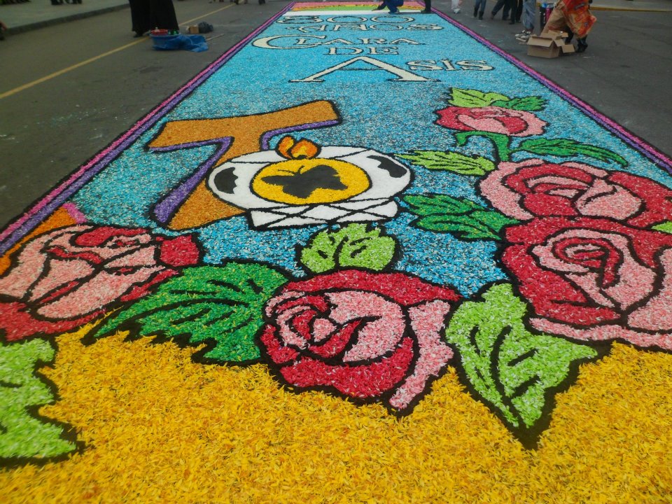 Jazmines del Naranjal en la fe: Como se realiza una alfombra de aserrin ...