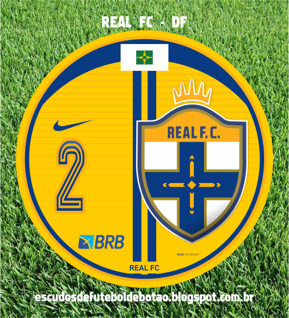 ESCUDOS DE FUTEBOL DE BOTÃO: É a vez do time do REAL FC.