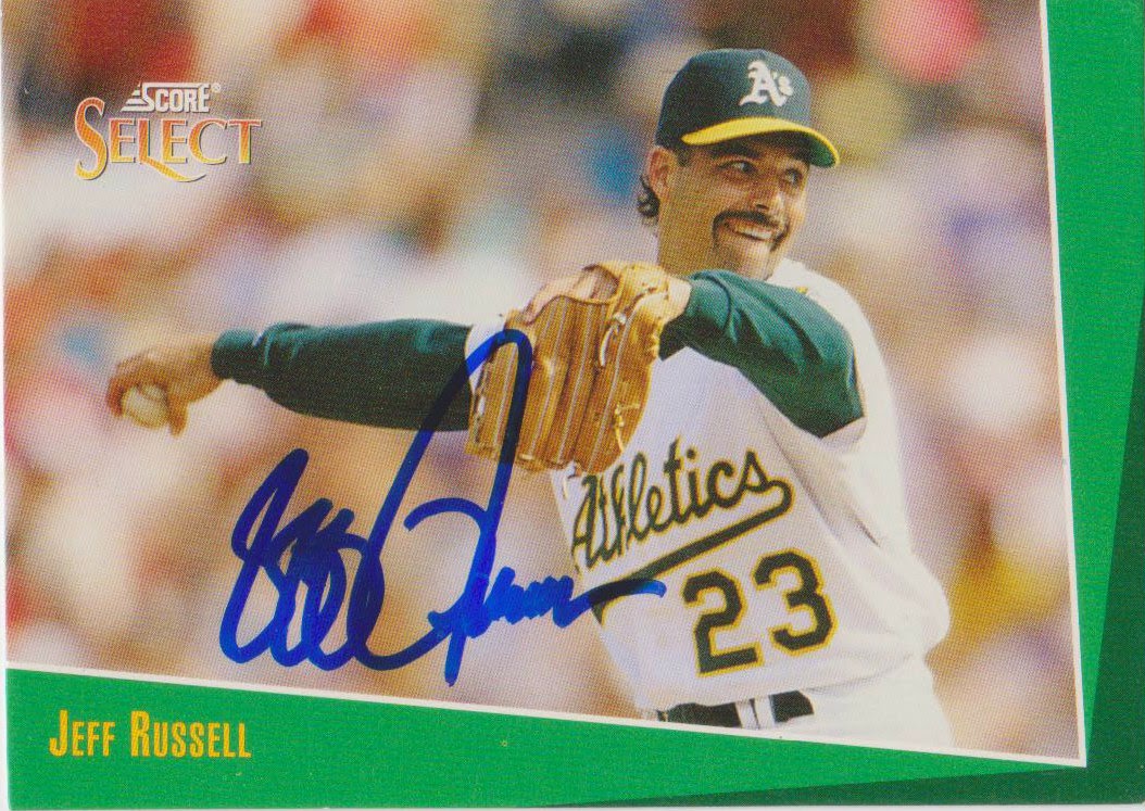 Autographed Cards: 1993 Select, Jeff Russell