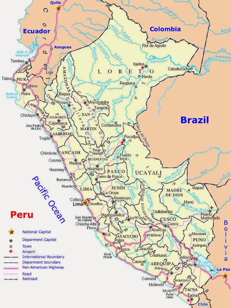 MAPAS GEOGRÁFICOS DO PERU | Geografia Total™