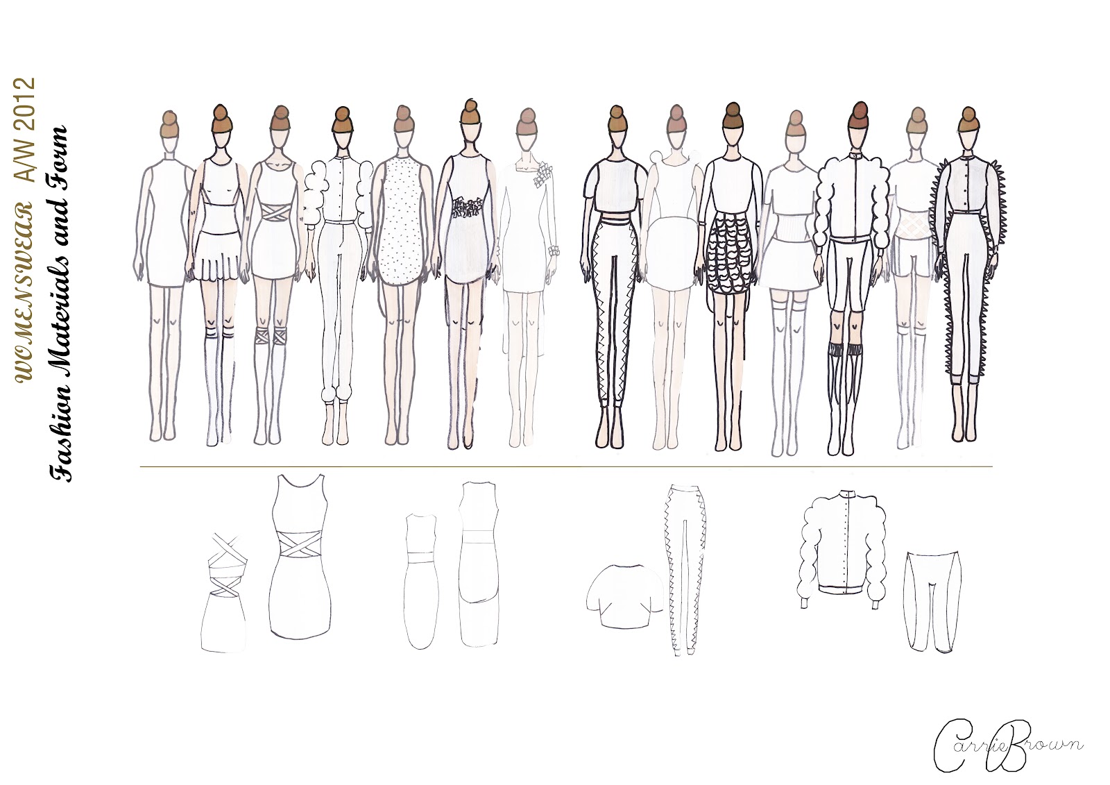 Carrie Brown: BA (Hons) Fashion Design - First Year Portfolio