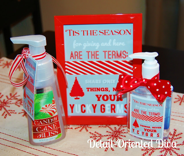 Happy Thanksgiving + Christmas Handwashing Printable