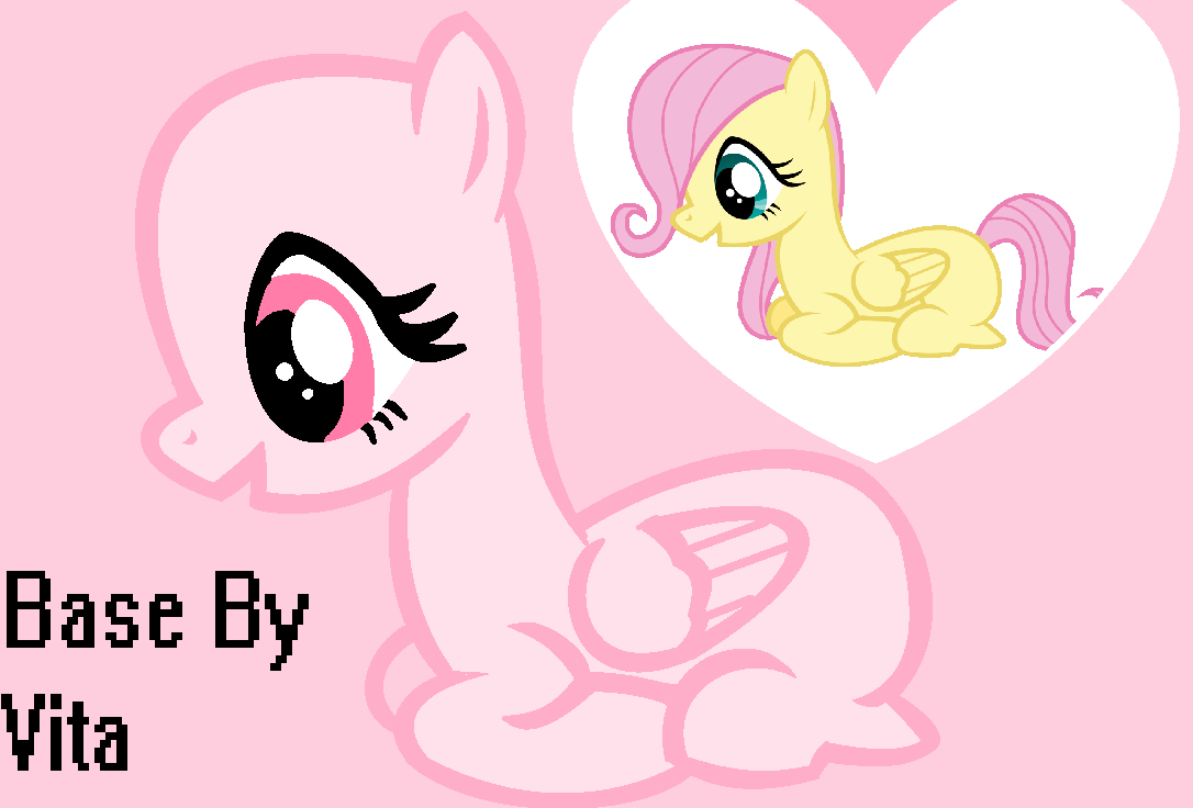 Mlp bases de Toda Clase: Base 7 Filly Fluttershy By Vita