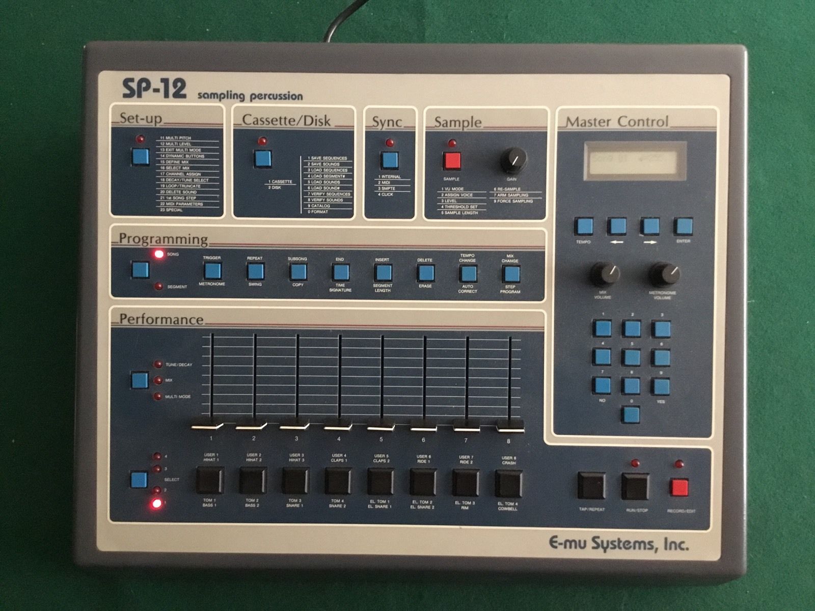 MATRIXSYNTH: Emu SP12 Turbo Sampling Drum Machine SN 1699