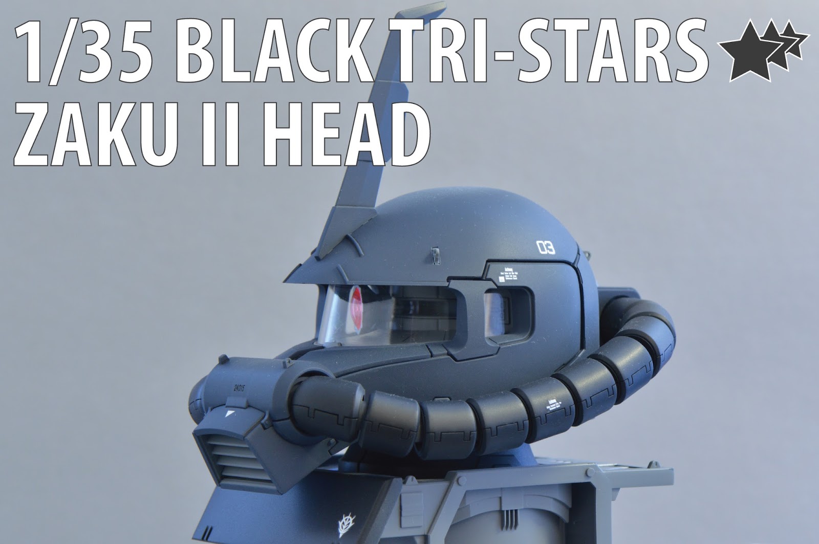 1/35 Black Tri-Stars Zaku II Head