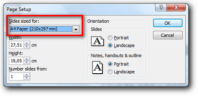 Cara merubah ukuran slide atau lembar kerja power point