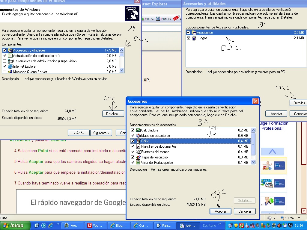 Tecnologia Información: Agregar o quitar componentes de windows