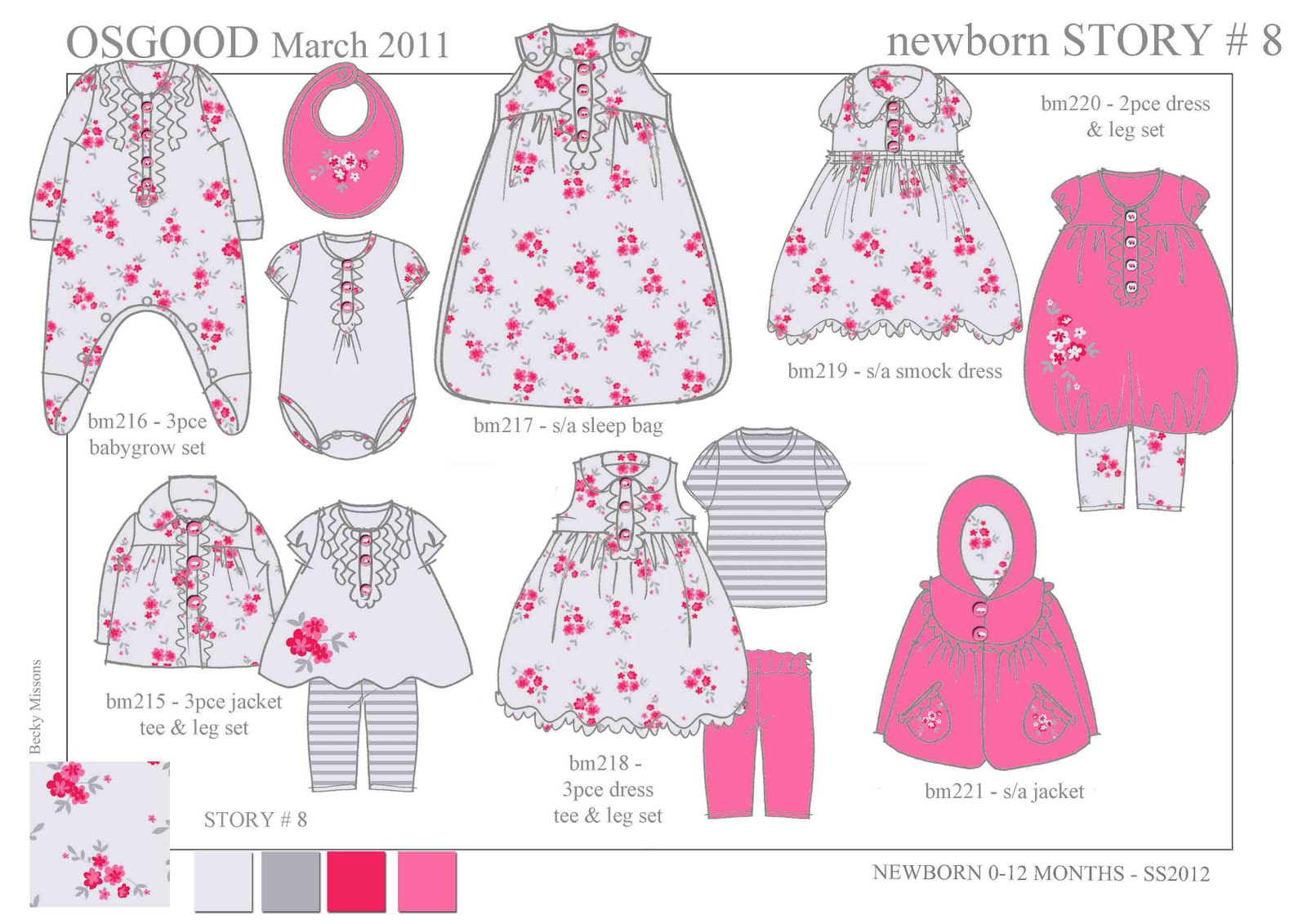 Freelance Children's Wear Designer: Baby & Newborn