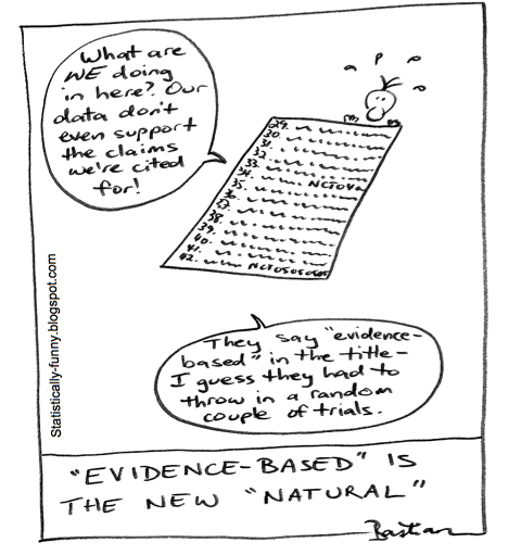 Statistically Funny: "Evidence-based" is the new "natural"