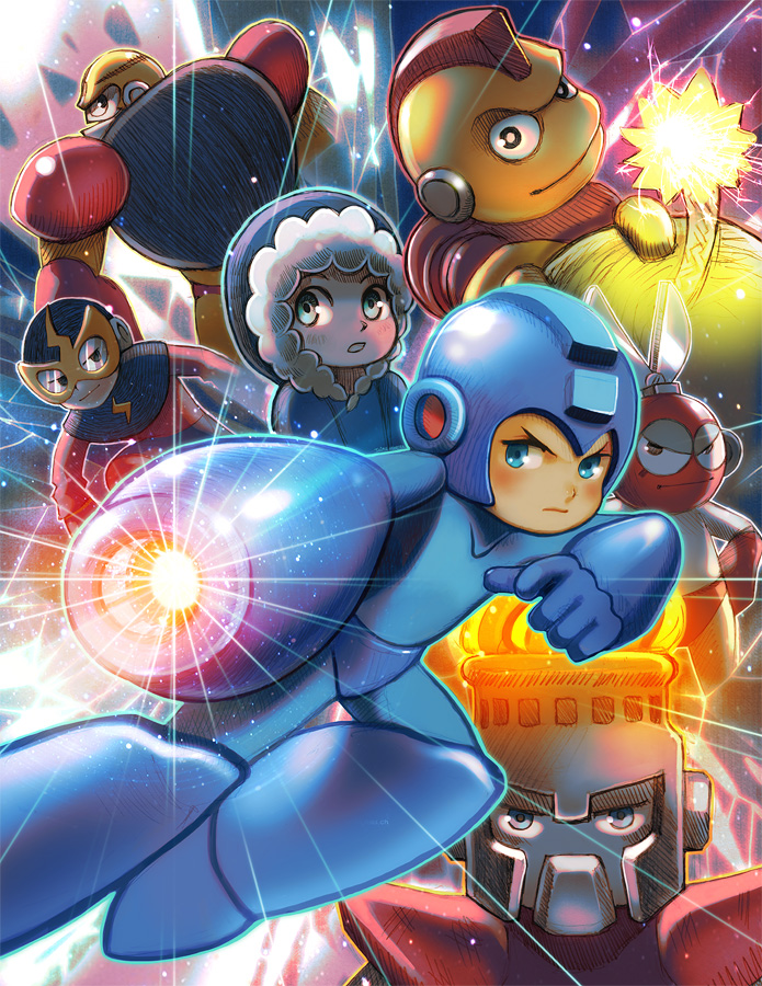 GAMING ROCKS ON: Game Art #12: Mega Man Showcase