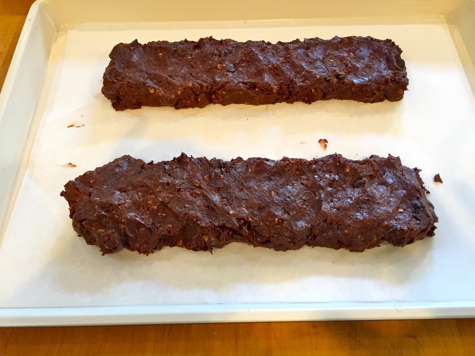 My Mother's Apron Strings: Chocolate~Chocolate Toffee Biscotti